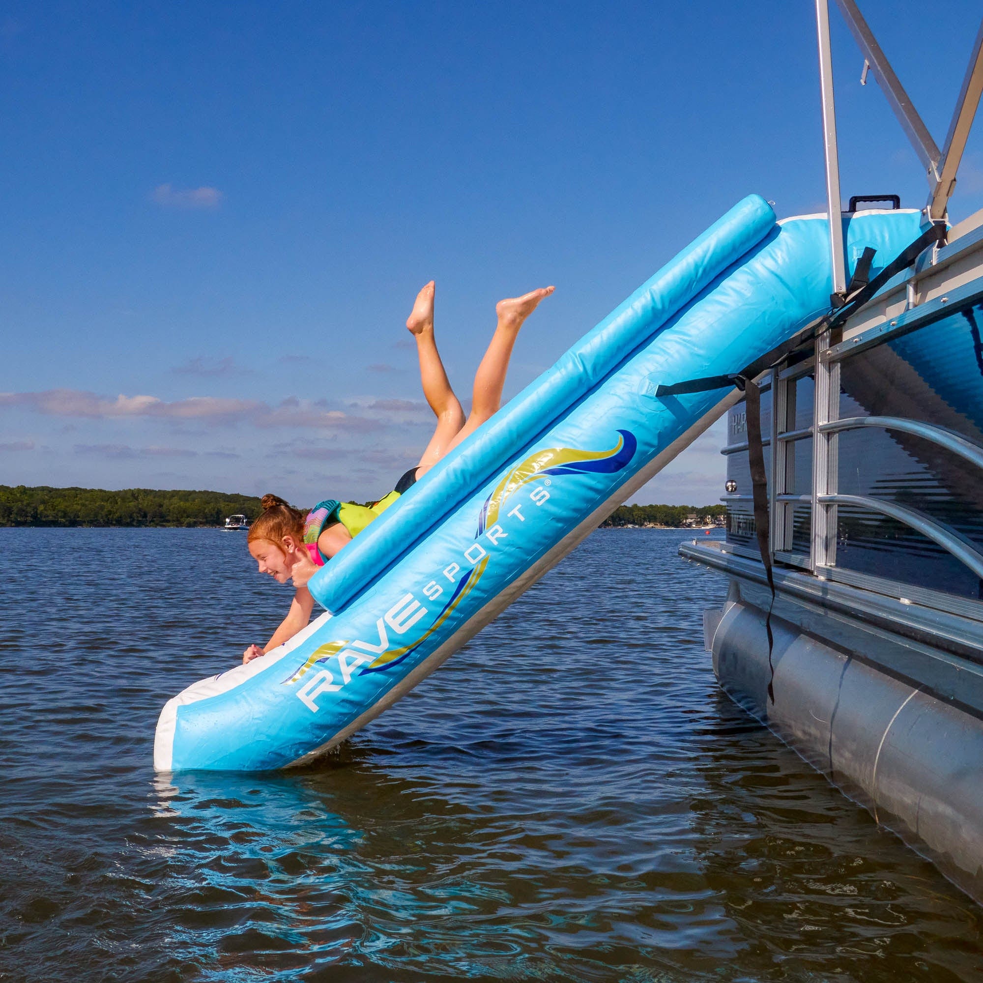 Pontoon Slide | Inflatable Pontoon Water Slide | RAVE Sports