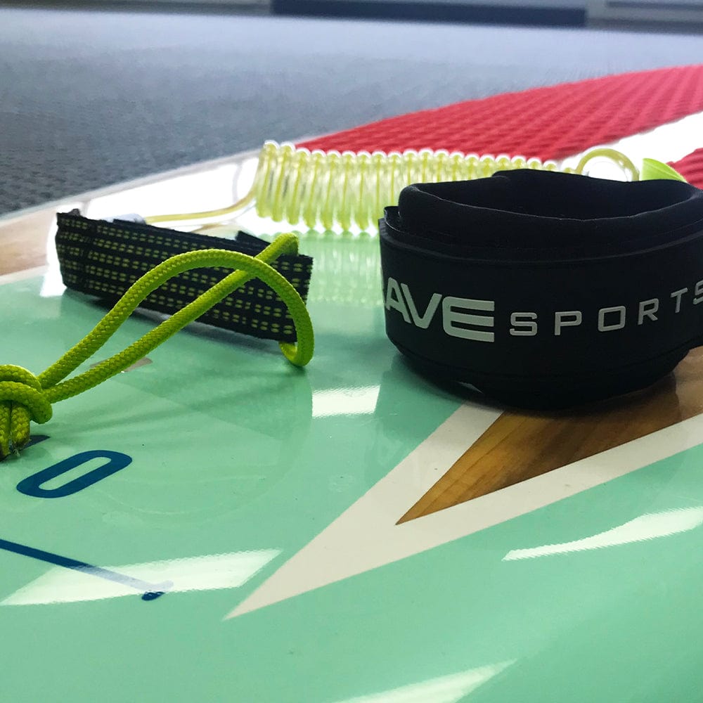 Stand up paddle board leg leash - green | RAVE Sports