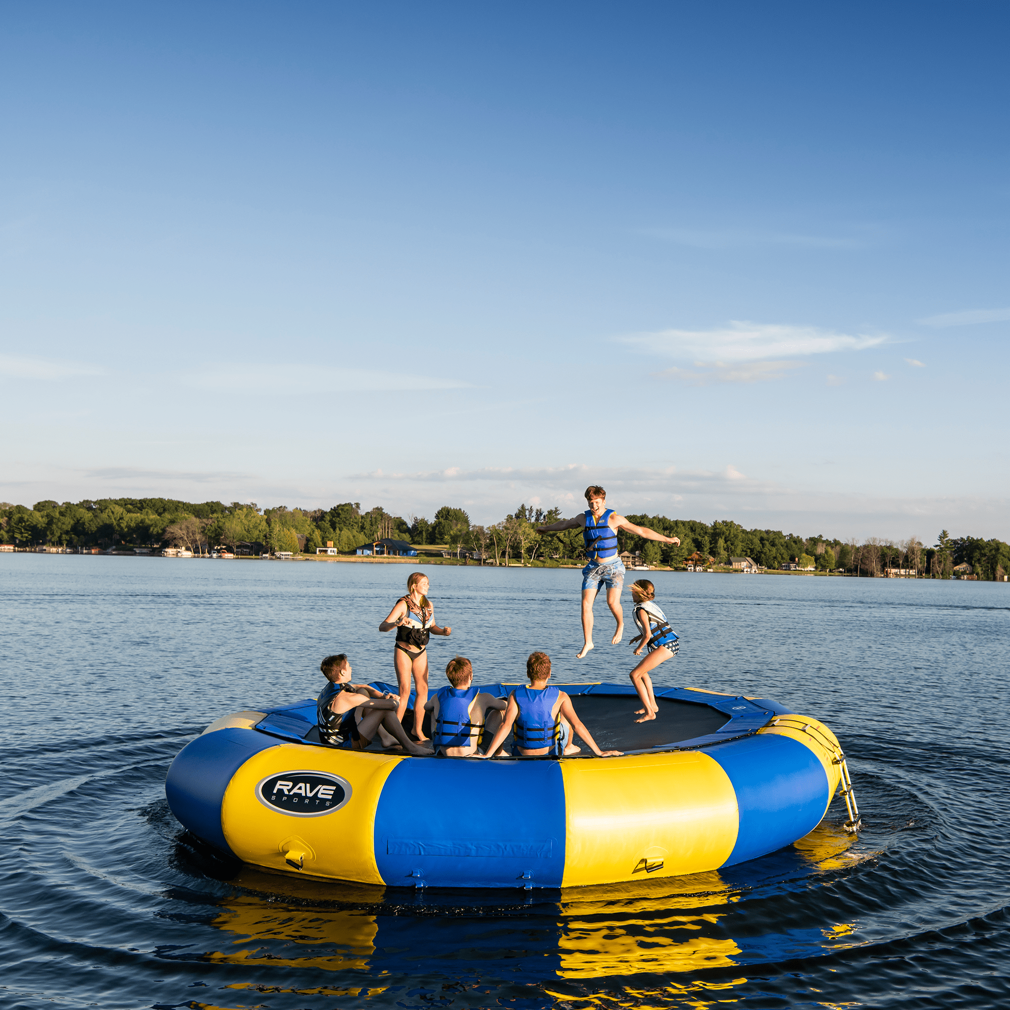 Aqua Jump 200 | Floating Water Trampoline | RAVE Sports