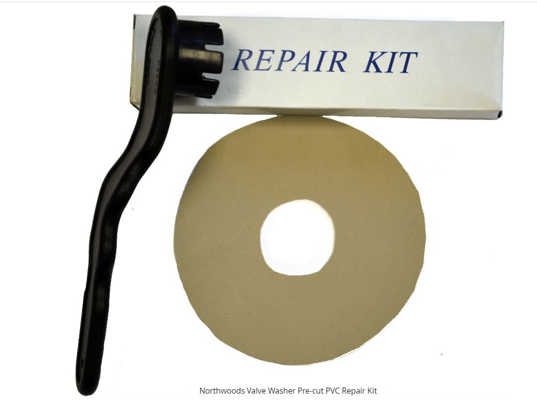 Northwoods Valve Washer Pre-Cut PVC Repair Kit | RAVE Sports
