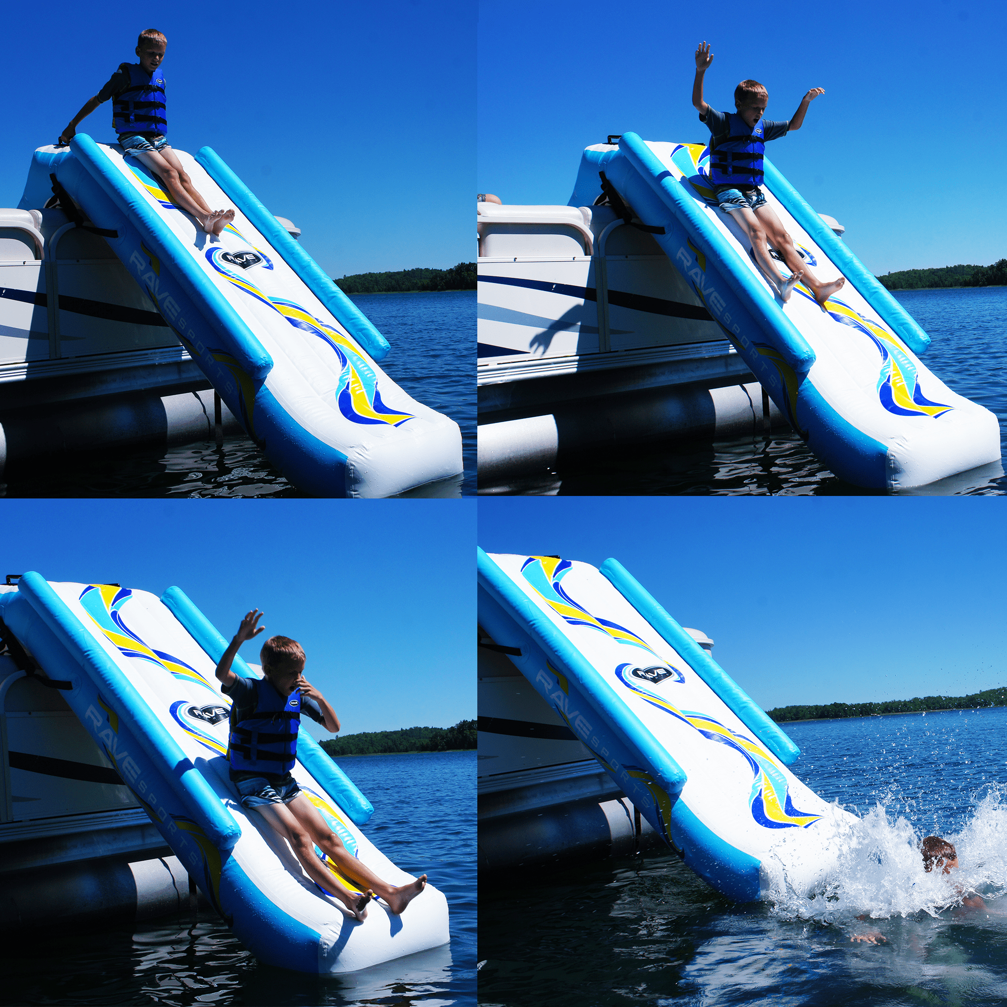 Pontoon Slide | Inflatable Pontoon Water Slide | RAVE Sports